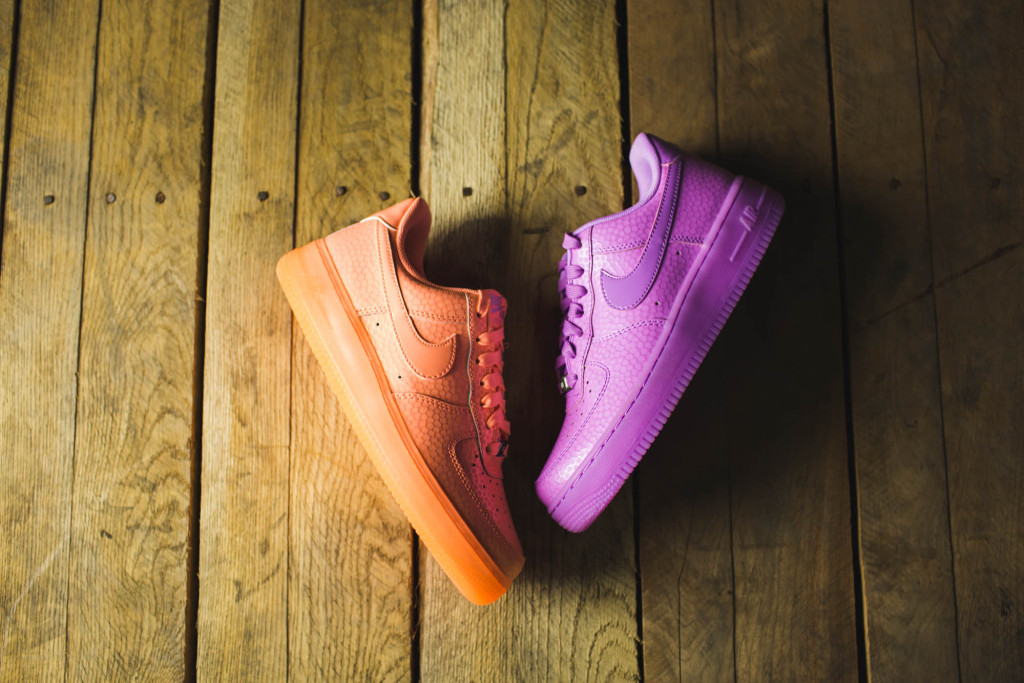 Nike Women’s Air Force 1 ’07 Premium – Sunset Glow and Fuchsia Glow ...
