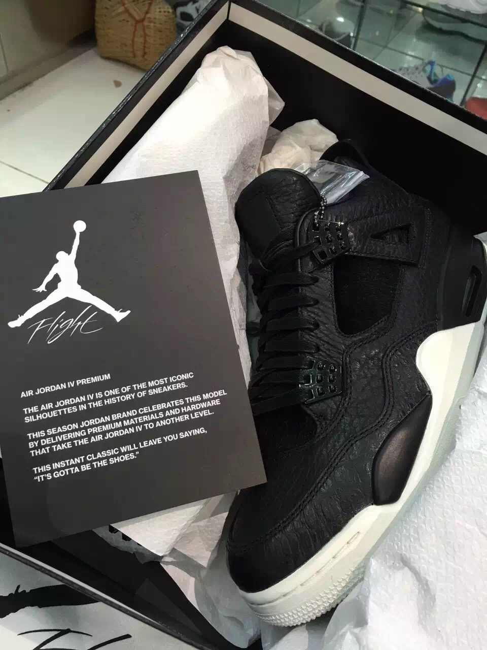 Air Jordan 4 Retro Premium Black Release Info, Images - Air 23 - Air ...