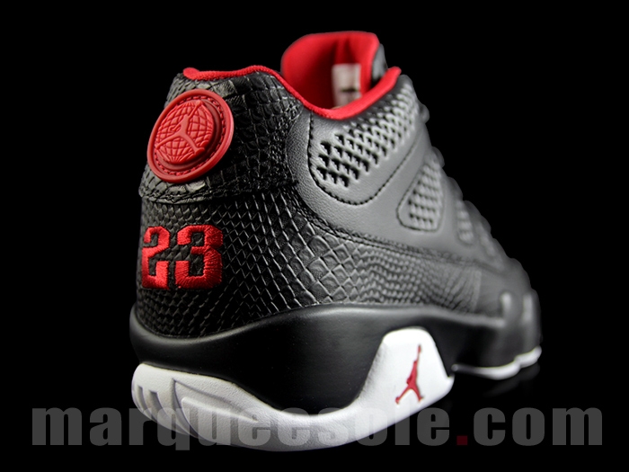 Air Jordan 9 Low Black /White-Gym Red - Air 23 - Air Jordan Release ...